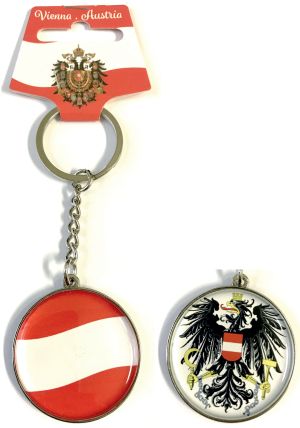 Schlüsselanhänger Österreich Adler/Fahne rund / Österreich / Souvenirs ...