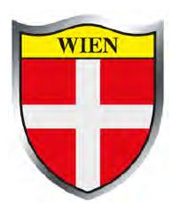 Aufkleber Wien Wappen / Wien / Souvenirs Österreich - Aus-Österreich.at